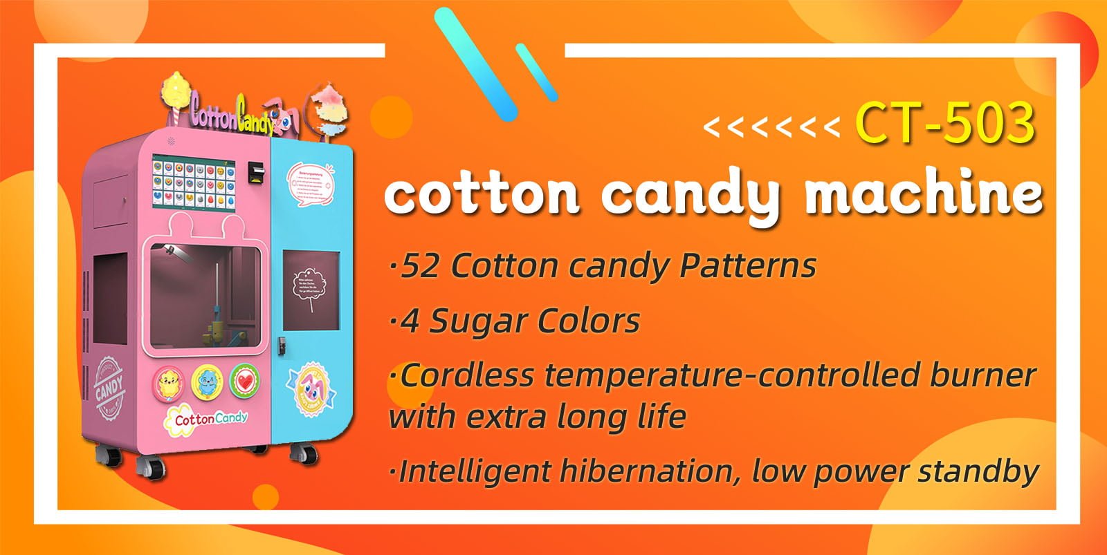 Fully automatic cotton candy vending machine manufacturer - Red Rabbit